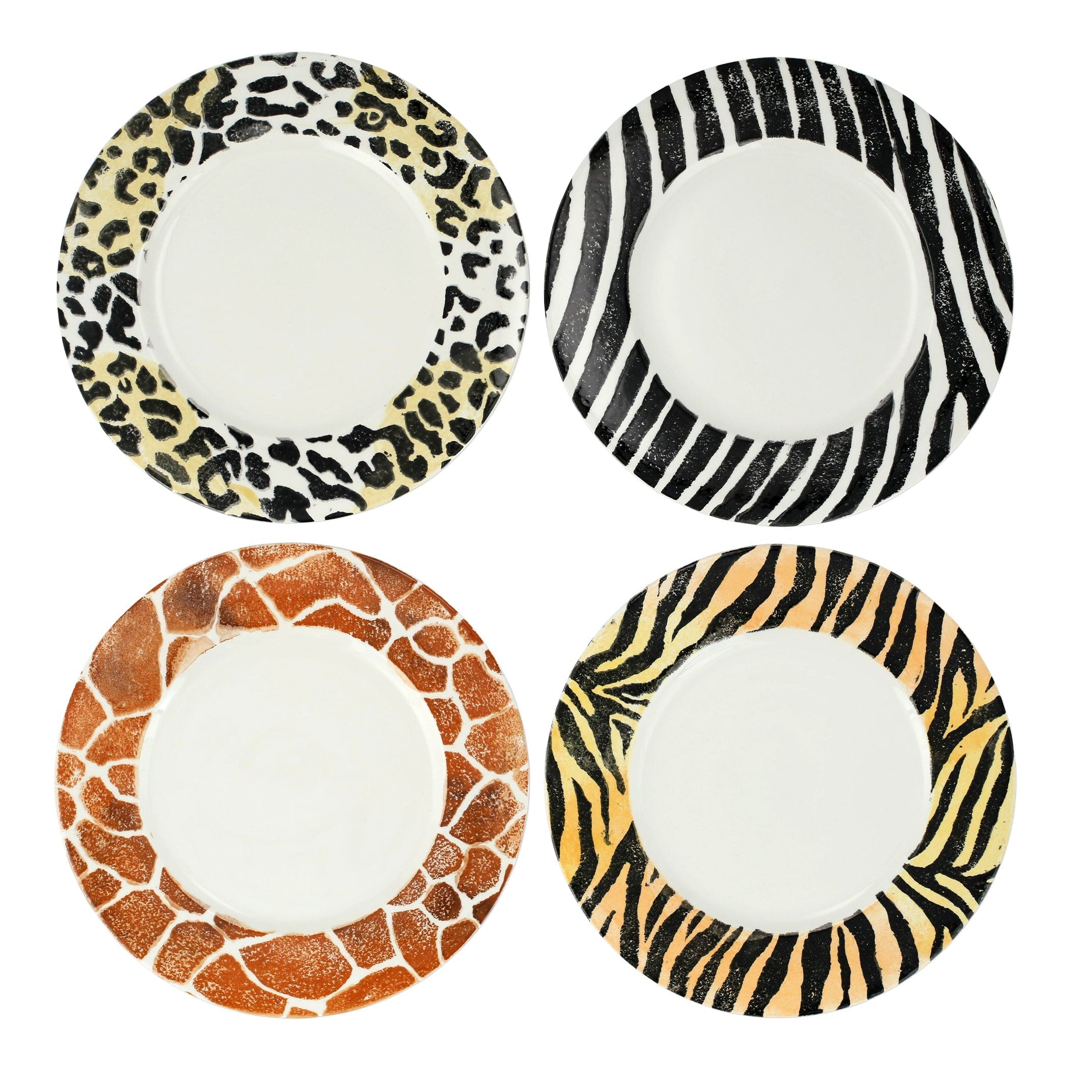 Into the Jungle Animal Skin Service Plates/Chargers - Set of 4 – VIETRI