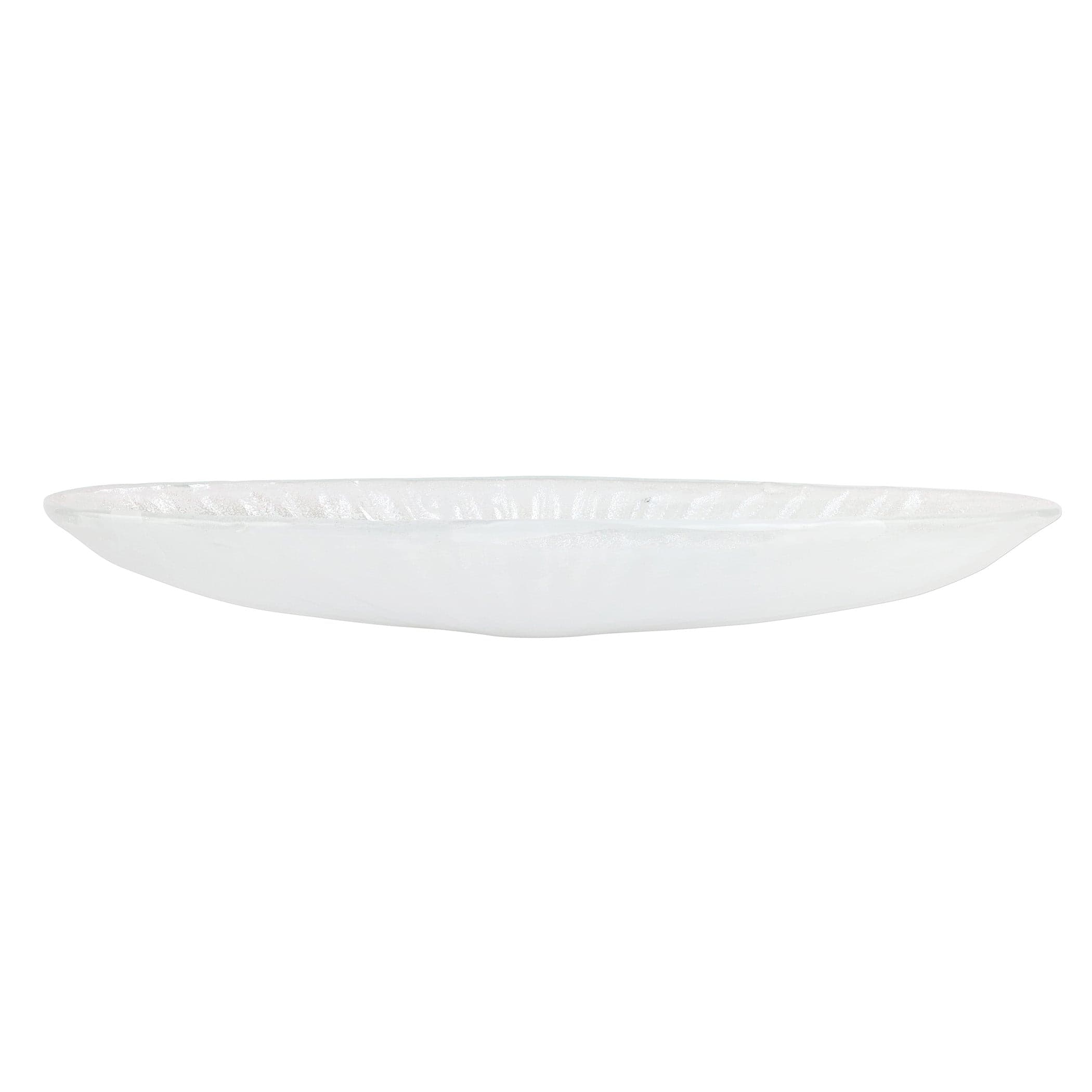 Onda Glass White Long Oval Bowl – VIETRI