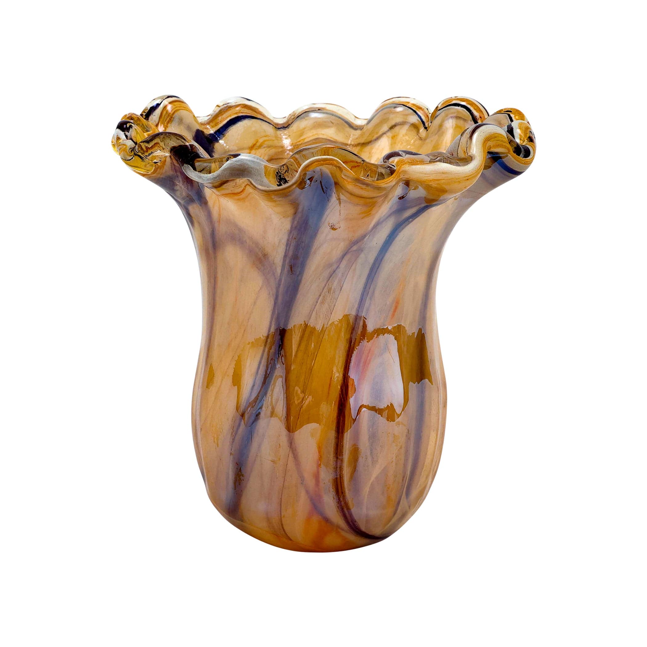 Onda Glass Tortoiseshell Small Tulip Vase – VIETRI
