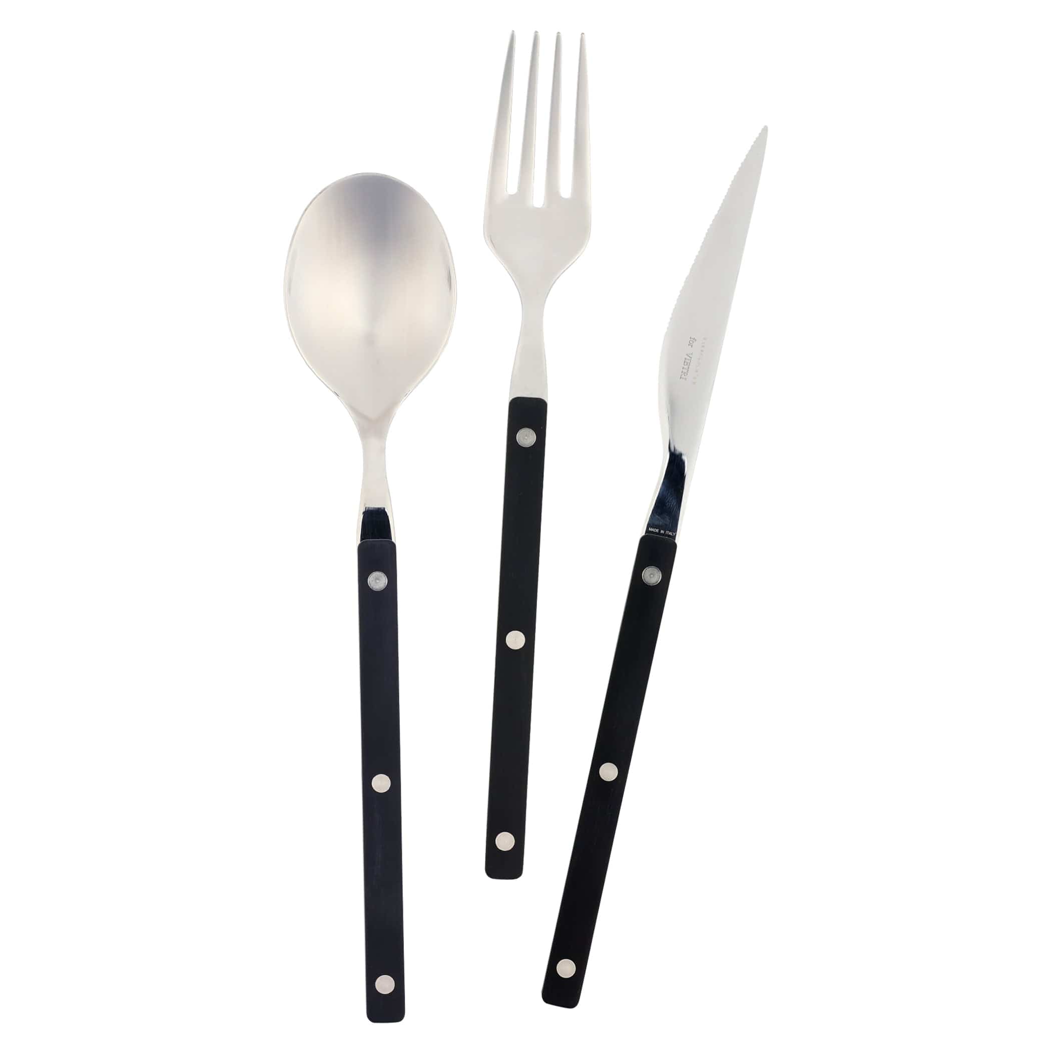 Pastello Black Three-Piece Place Setting – VIETRI
