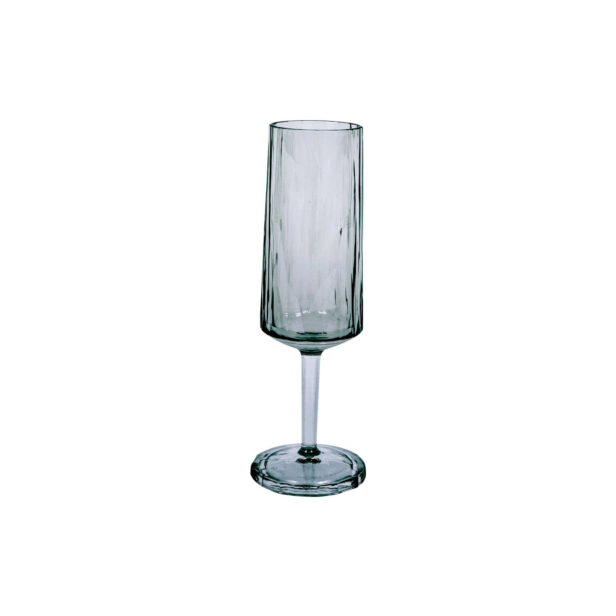Superglass Polycarbonate Smoke Gray Flute – VIETRI