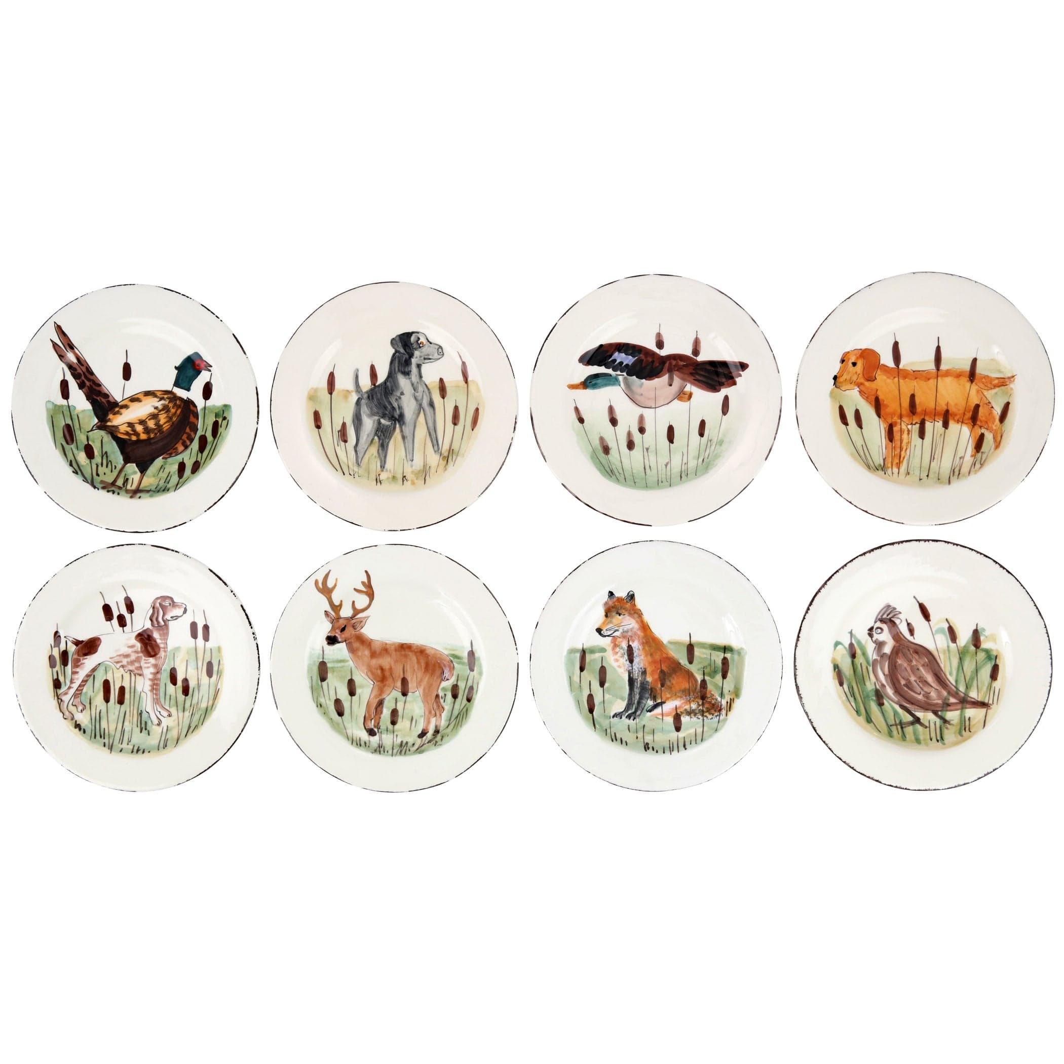 Wildlife Assorted Salad Plates - Set of 8 – VIETRI