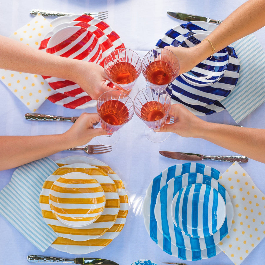 Amalfitana Stripe Dinner Plate – VIETRI