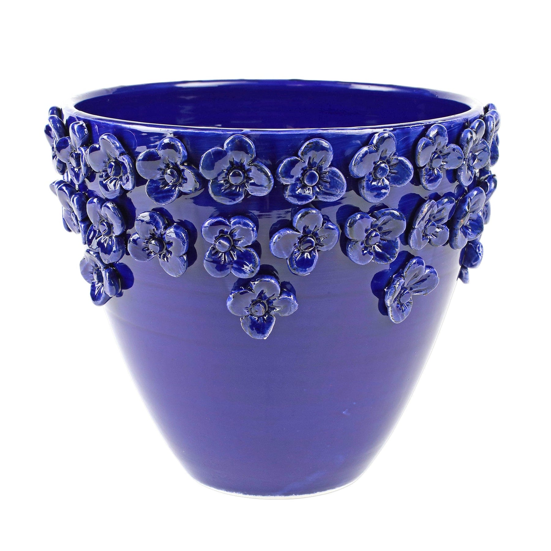 Rustic Garden Cobalt Medium Cachepot – VIETRI