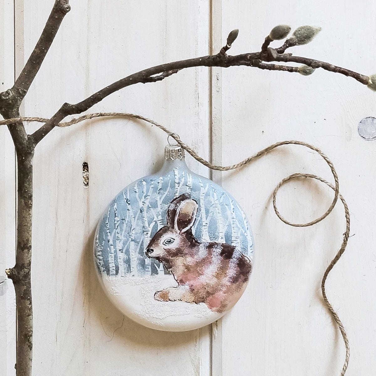 Ornaments Into The Woods Hare Disc Ornament – VIETRI